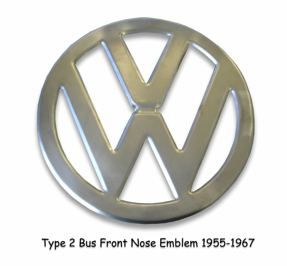 VW Emblem, -67 II; bare metal – The No Name Garage